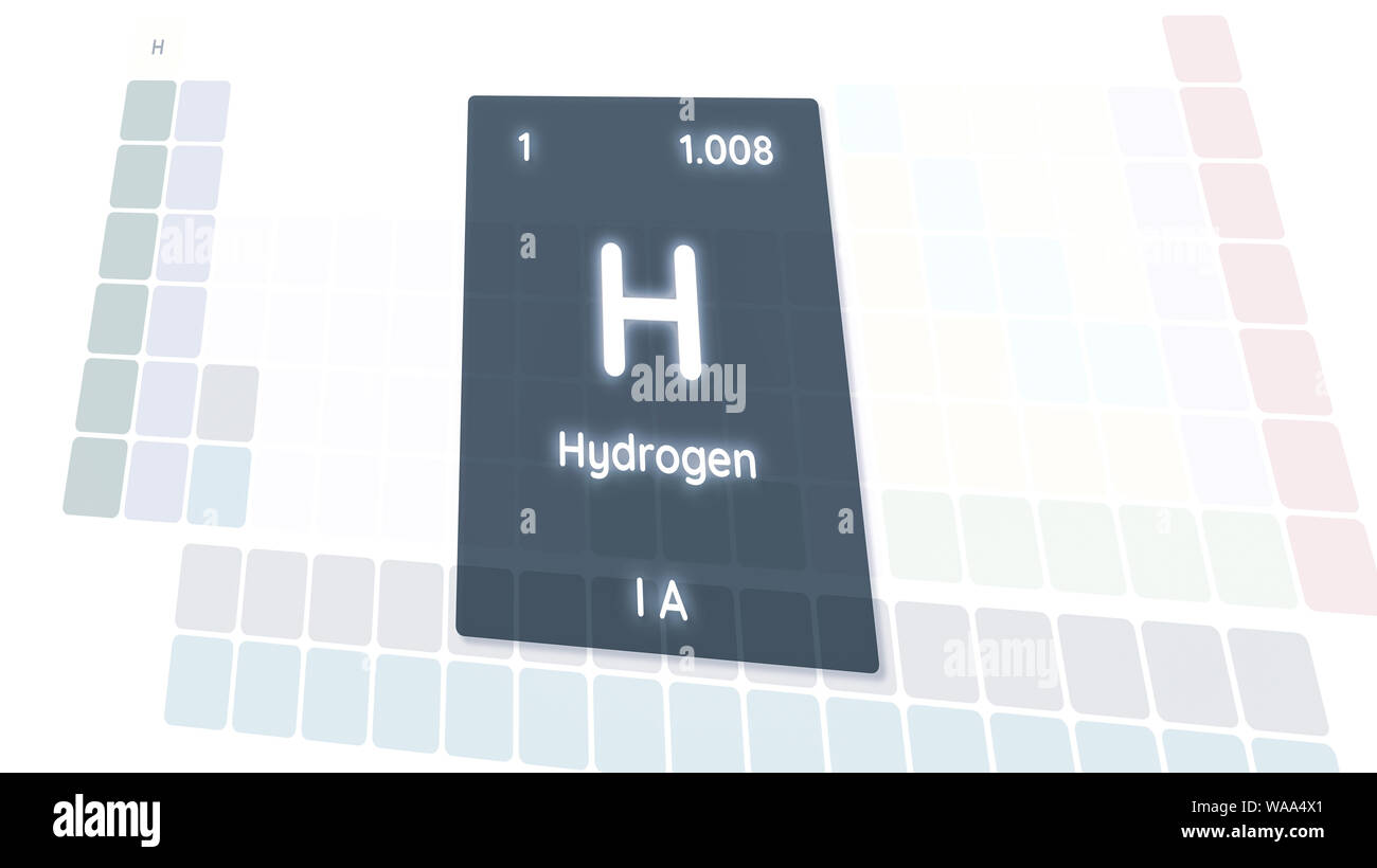Hydrogen chemical element atomic data and symbol - table of elements ...