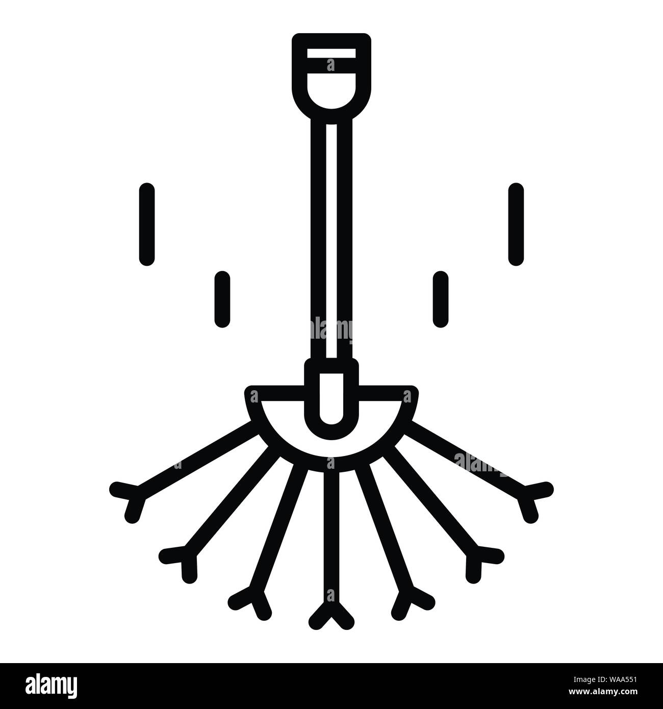 Leaf rake icon, outline style Stock Vector Image & Art - Alamy