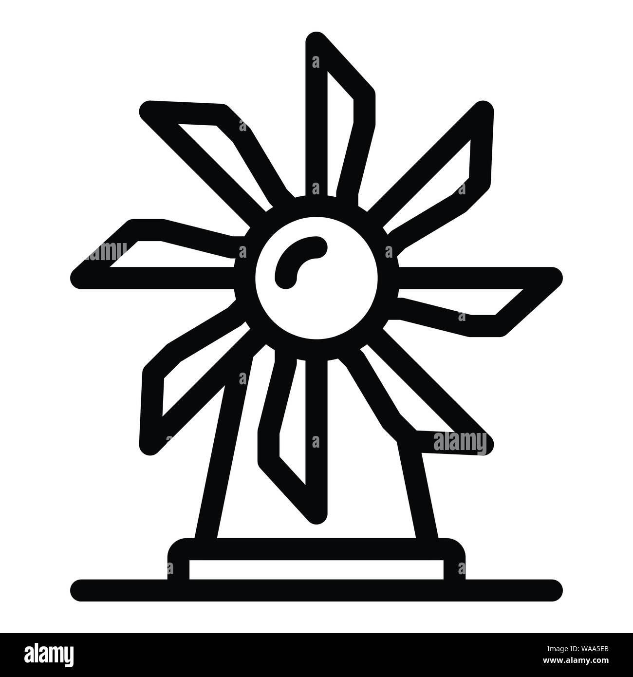 Farm wind mill icon, outline style Stock Vector Image & Art - Alamy