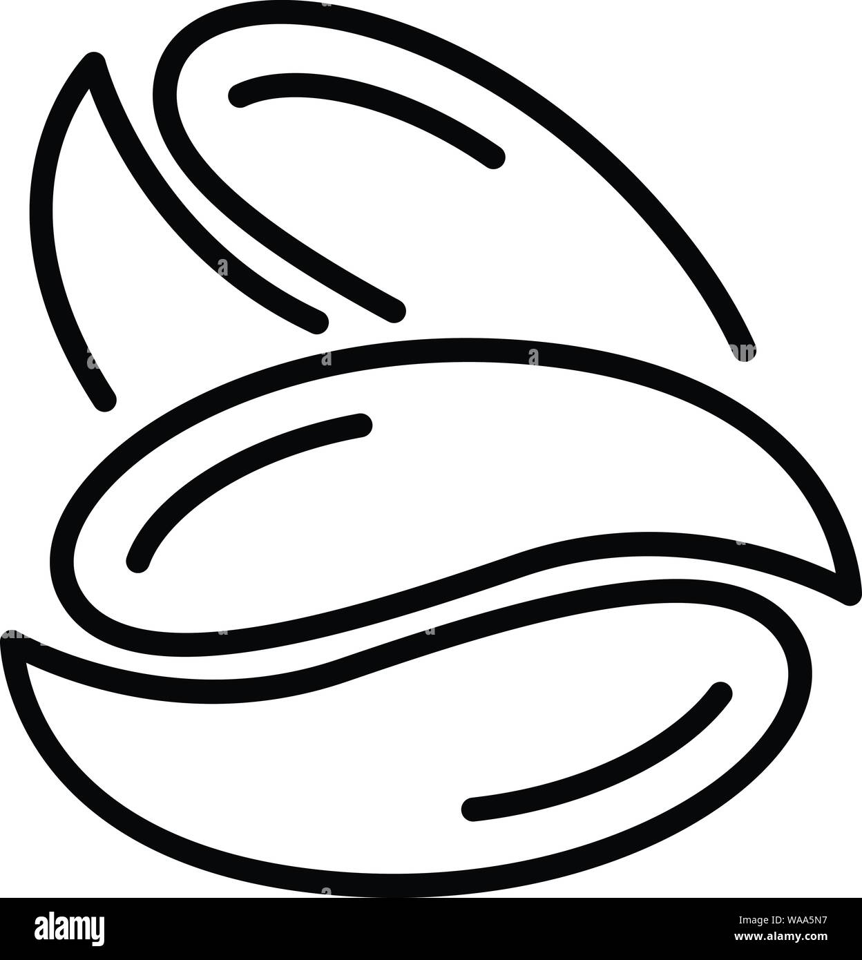 Coffee beans icon, outline style Stock Vector Image & Art - Alamy