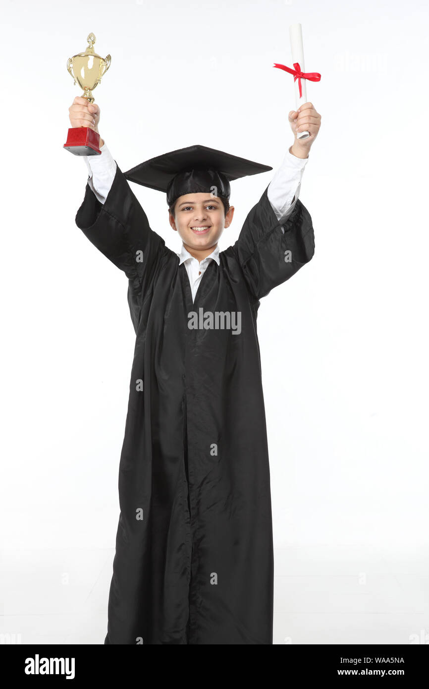Indian boy graduation degree hi-res stock photography and images - Alamy