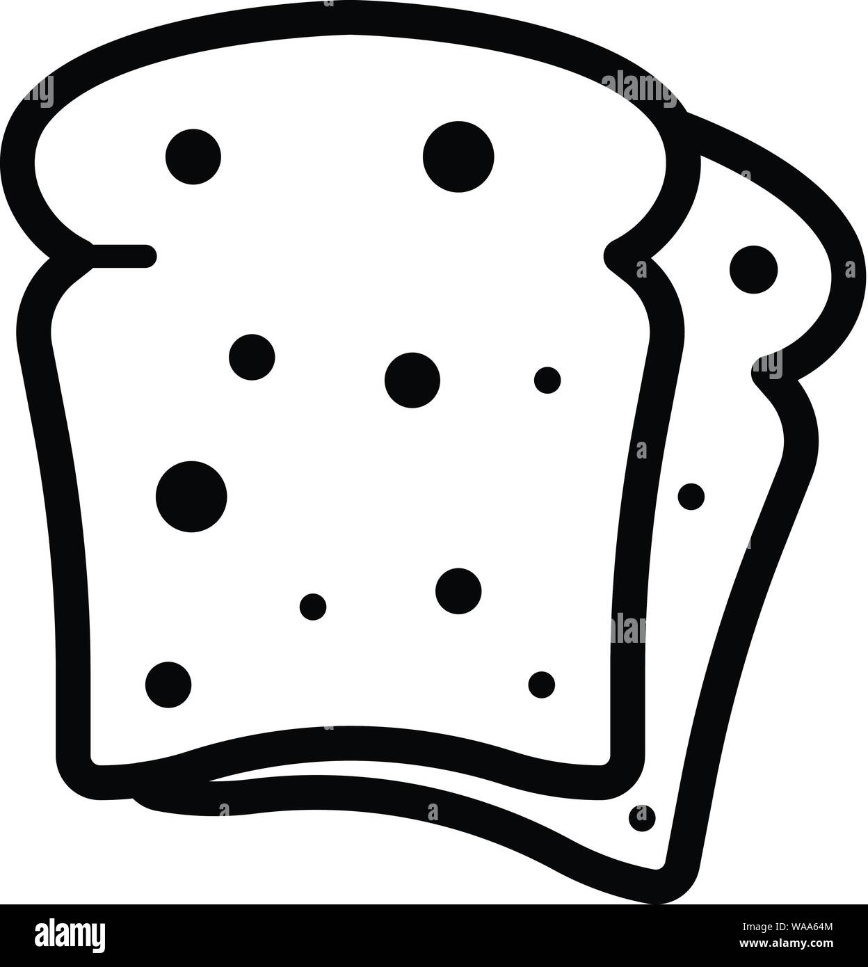 Crusty slice of bread Black and White Stock Photos & Images - Alamy