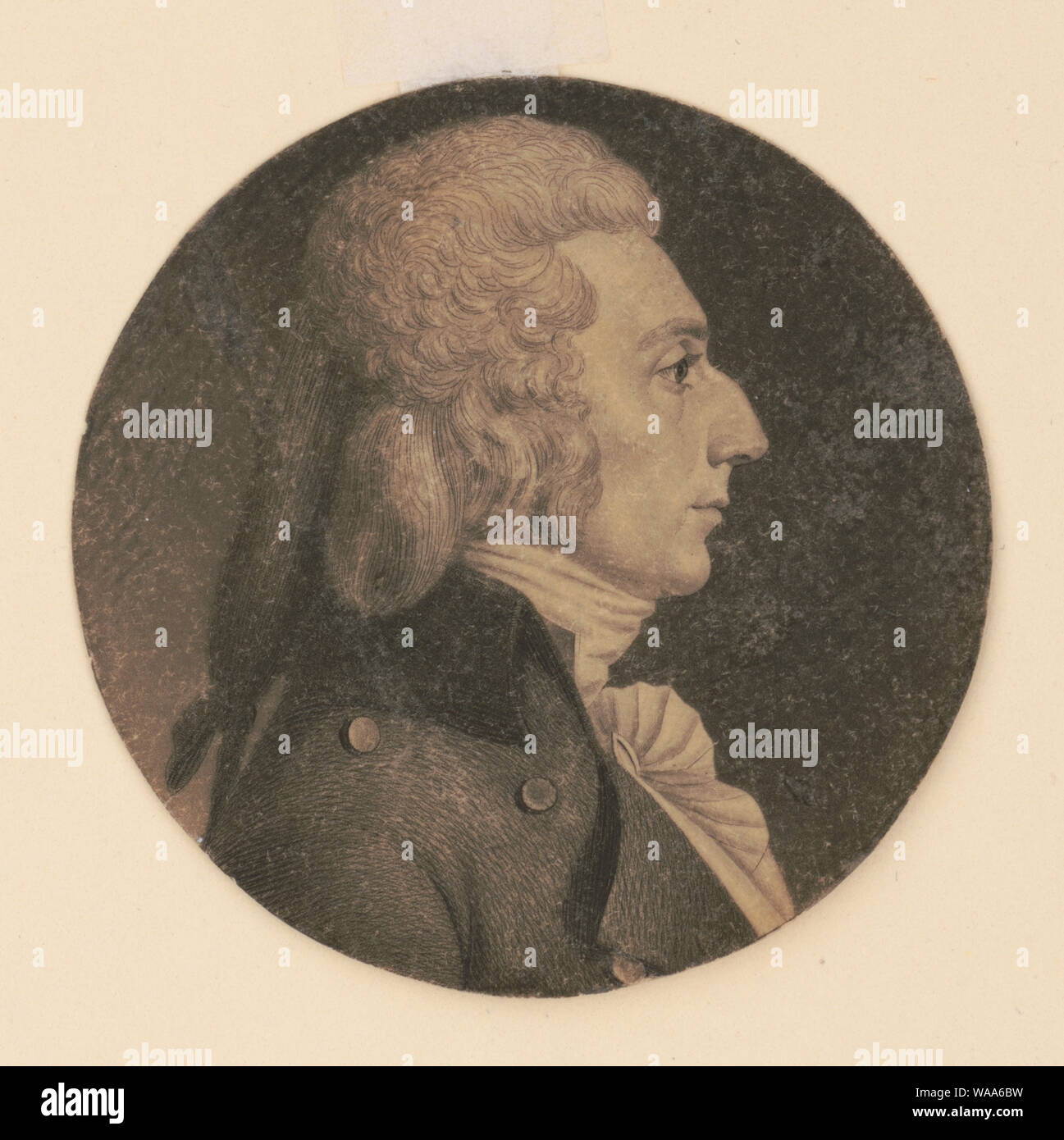 Christopher Grant Champlin, head-and-shoulders portrait, right profile ...