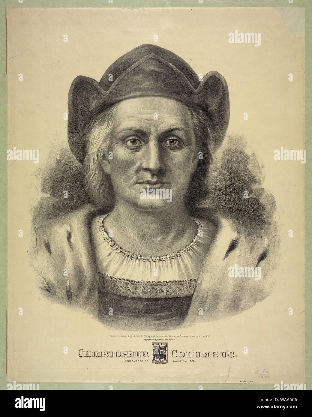 Christopher Columbus: Discoverer of America 1492 Stock Photo - Alamy