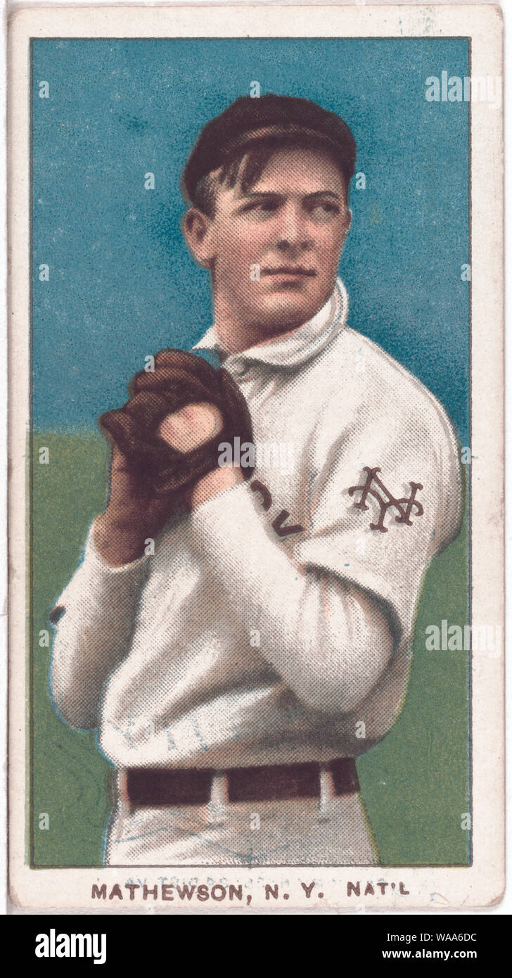 Christy Mathewson, New York Giants, baseball card portrait Stock Photo - Alamy
