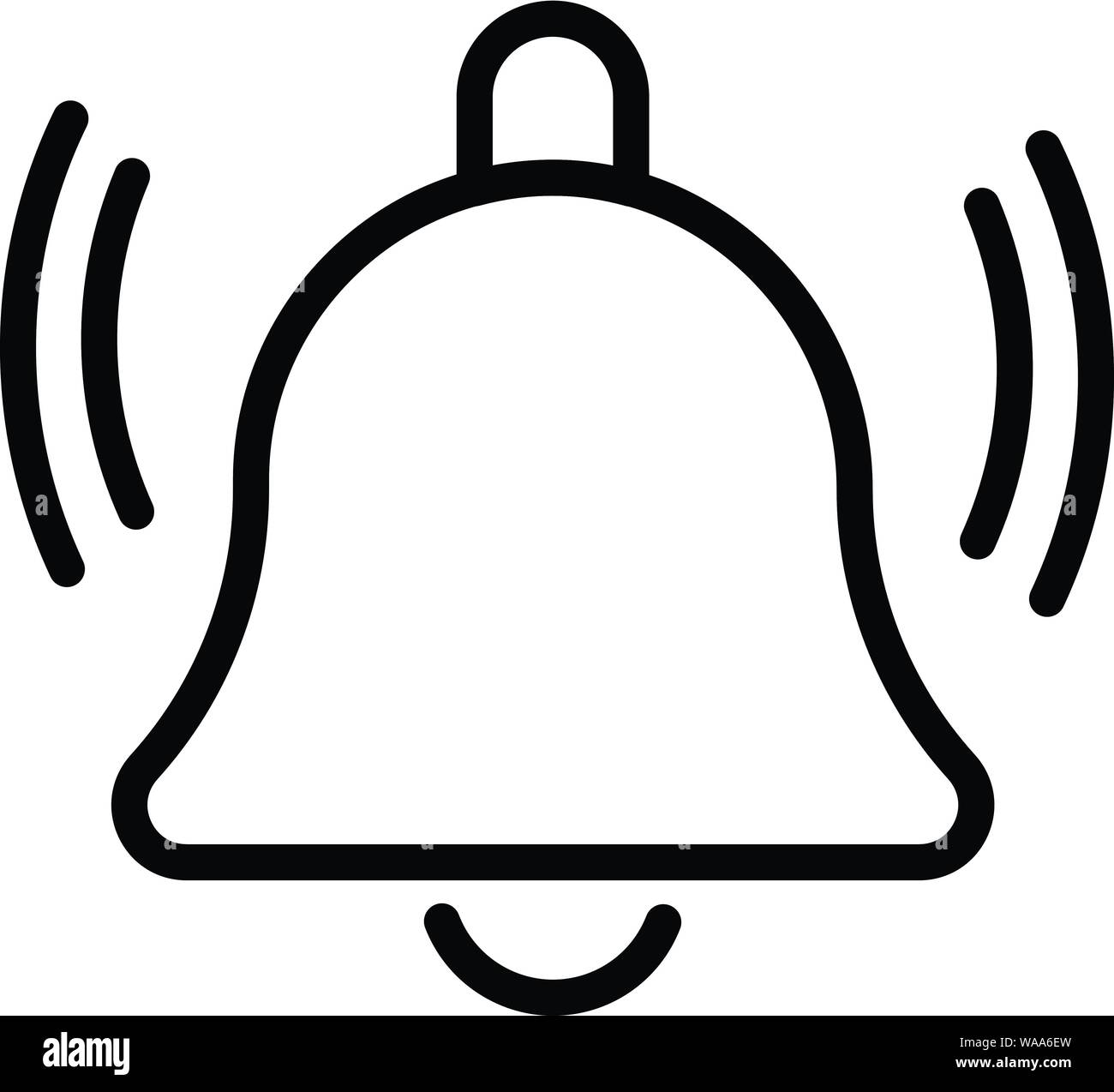 Notification bell icon, outline style Stock Vector Image & Art - Alamy Notification bell icon, outline style Stock Vector Image & Art - Alamy