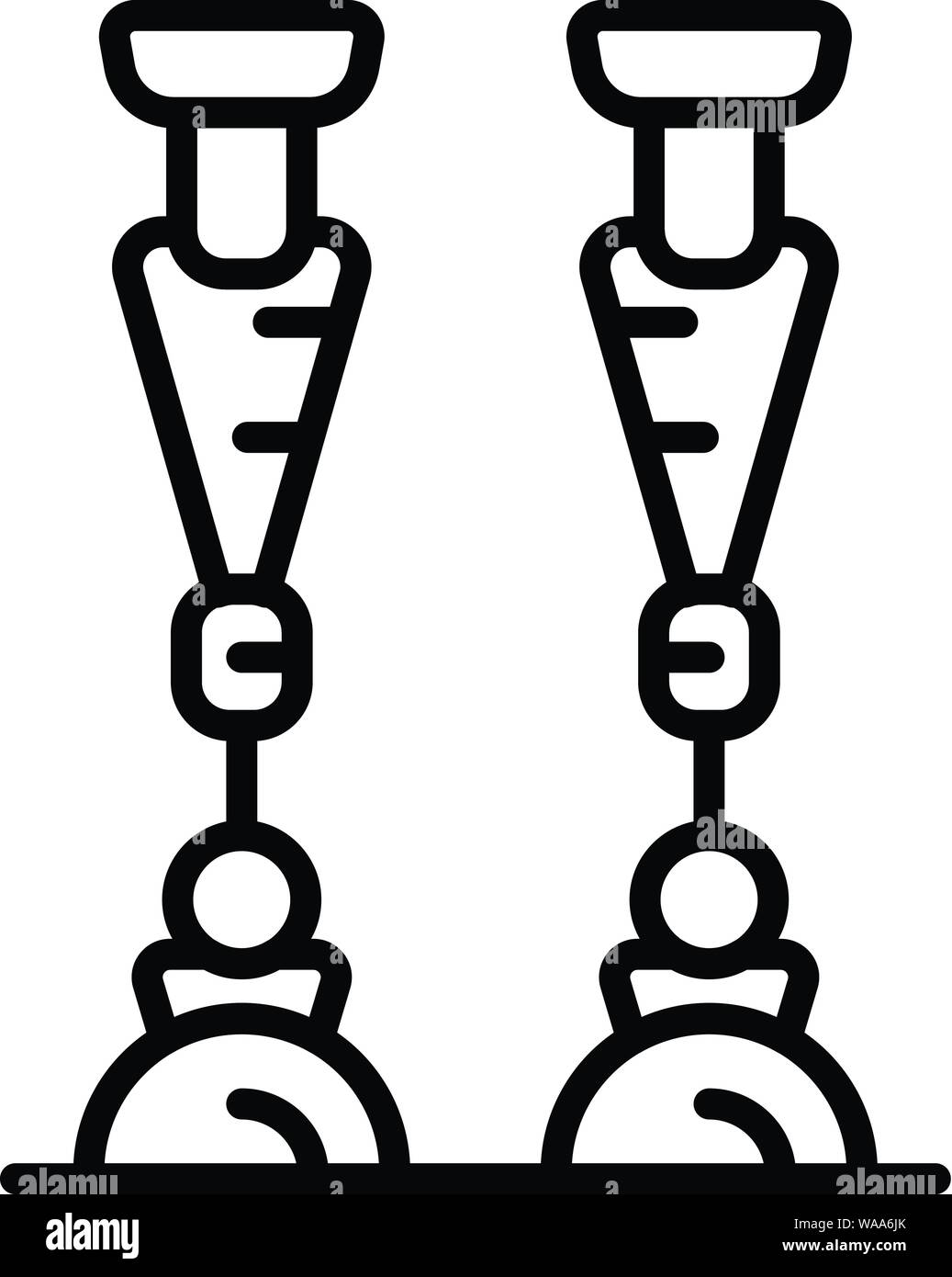 Prosthetic legs icon, outline style Stock Vector Image & Art - Alamy