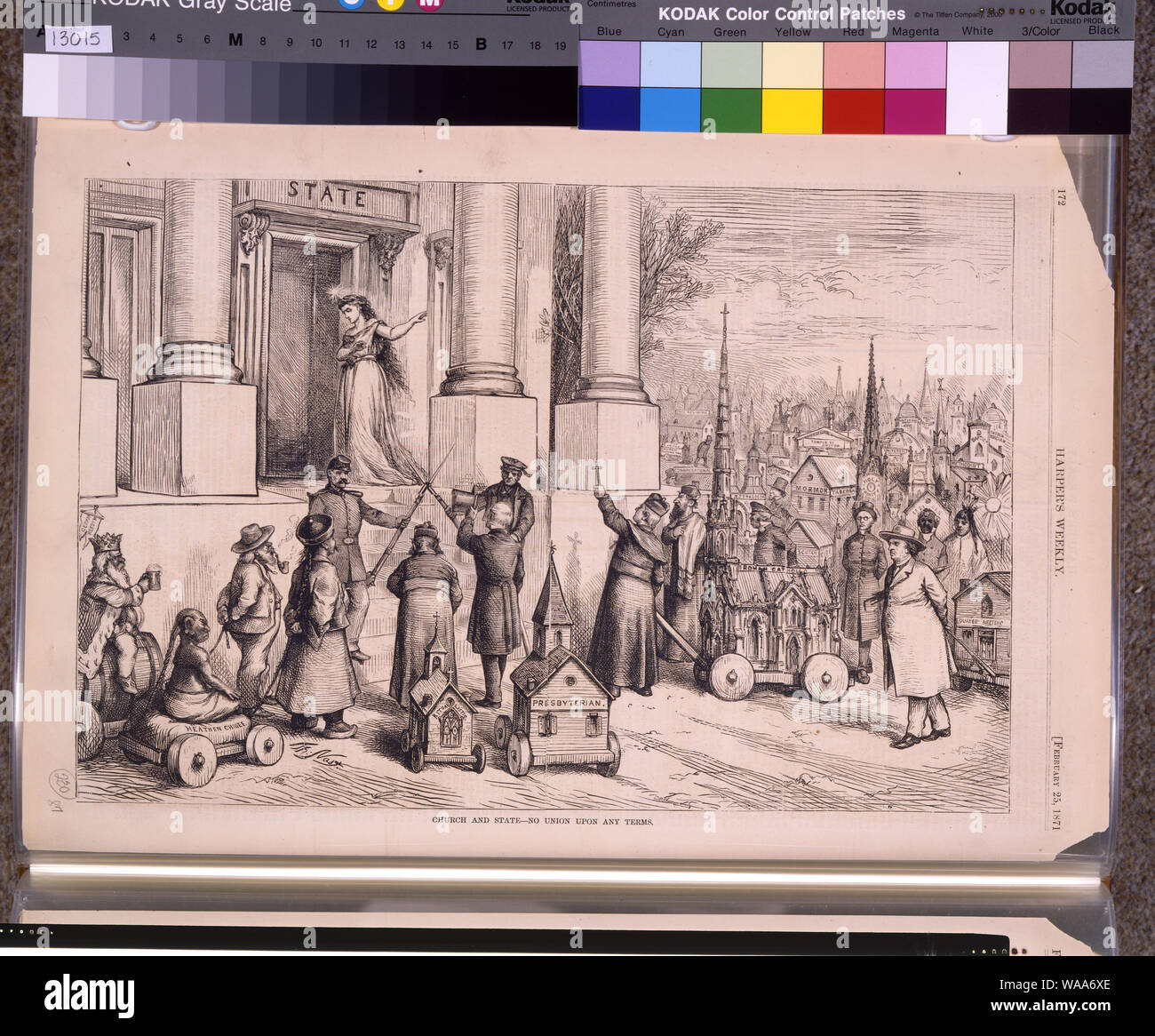 Church and state - No Union upon any terms / Th. Nast Stock Photo - Alamy