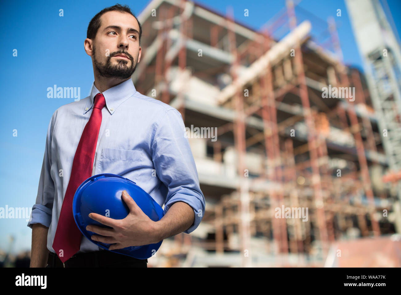 Portrait of an handsome engineer Stock Photo - Alamy