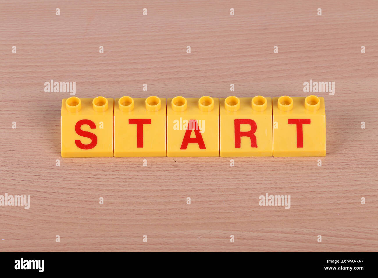 Start word laid out hi-res stock photography and images - Alamy