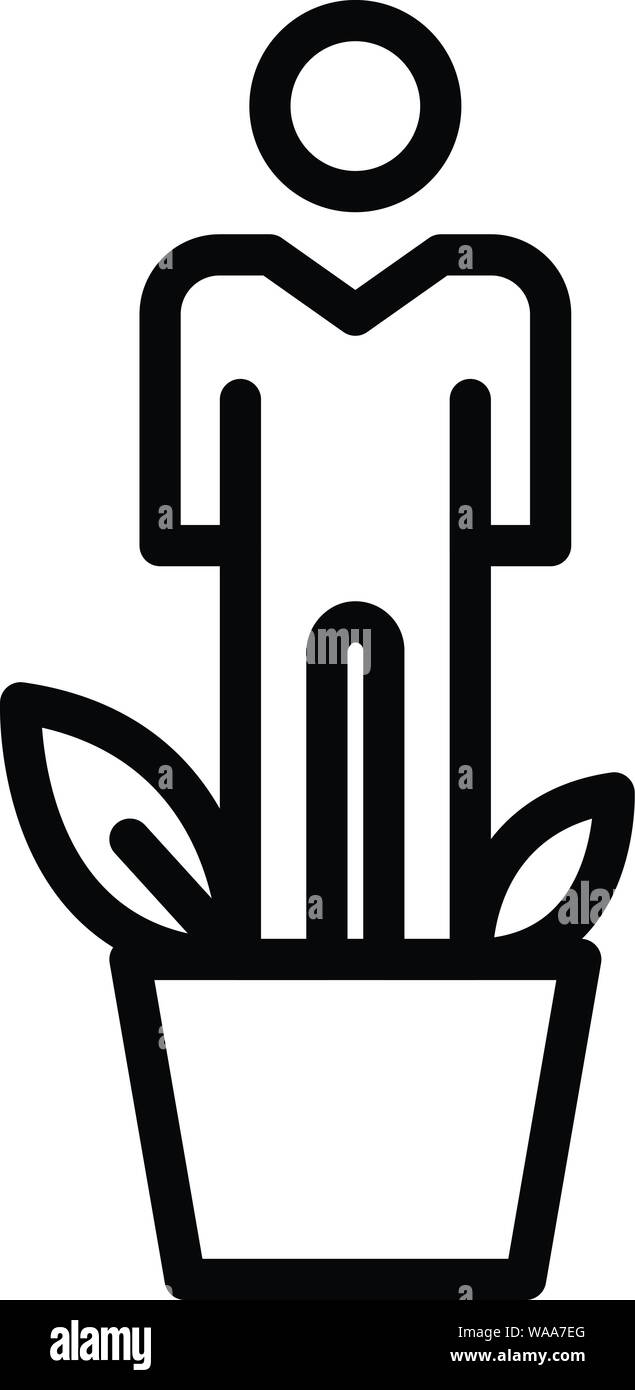 Human growth icon, outline style Stock Vector Image & Art - Alamy
