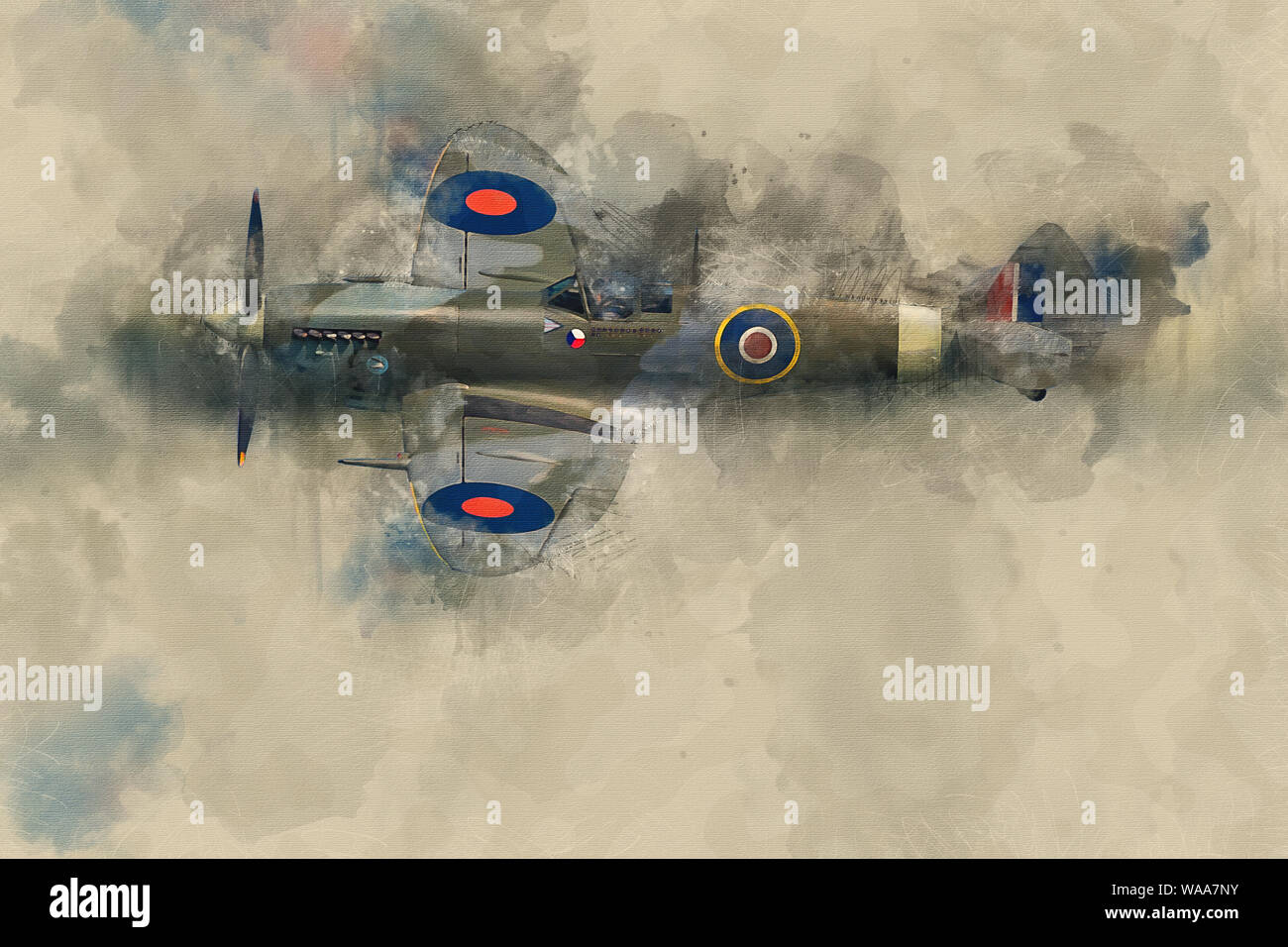 Spitfire drawing hi-res stock photography and images - Alamy