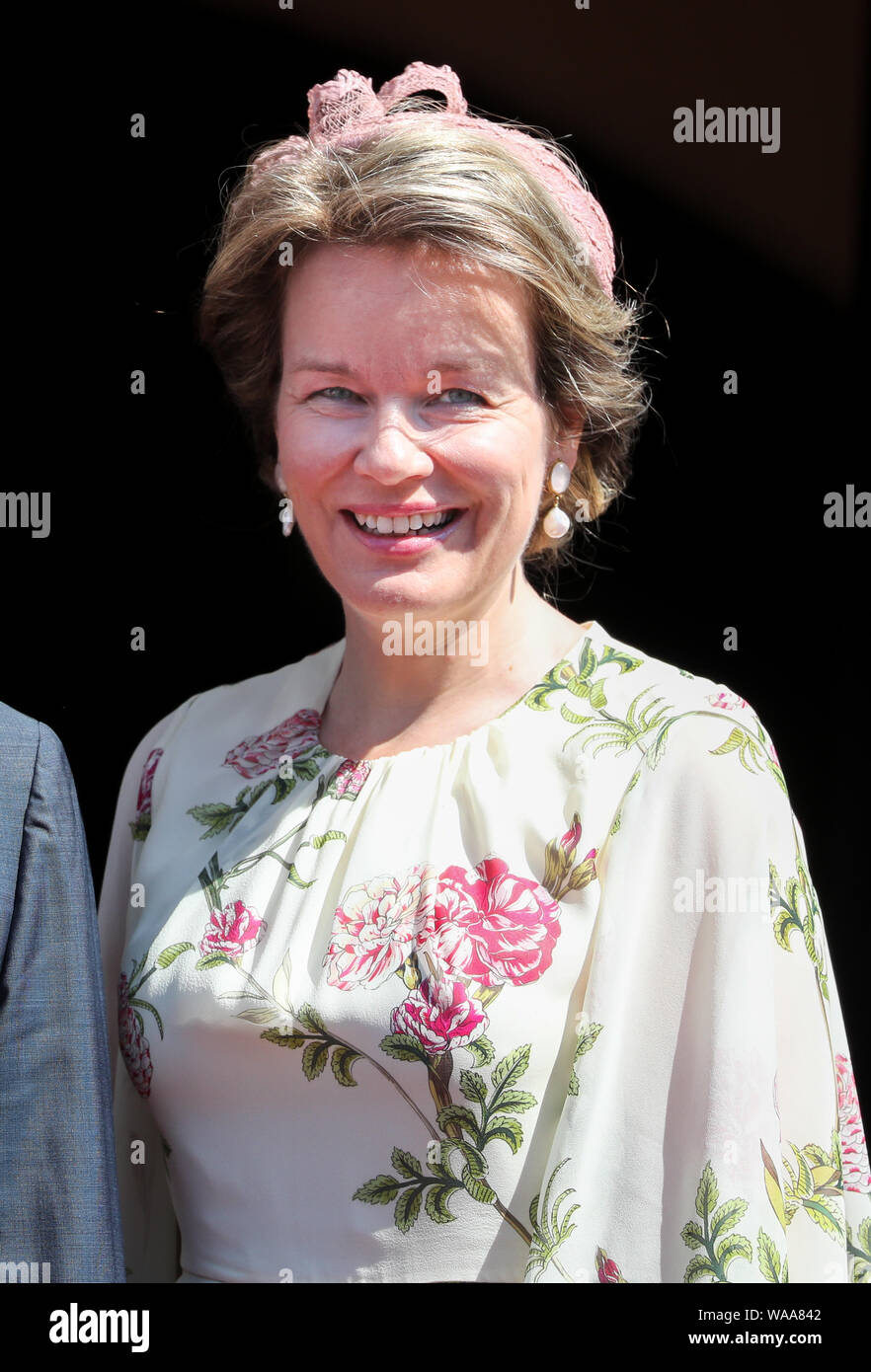 10 July 2019, Saxony-Anhalt, Wittenberg: The Belgian Queen Mathilde ...