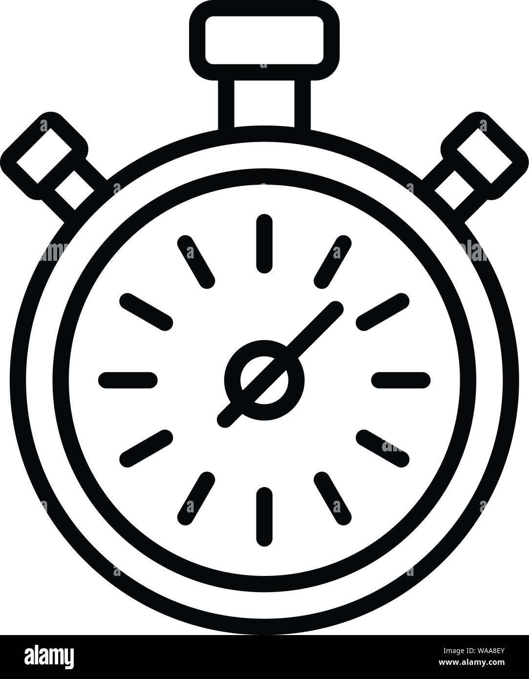 Stopwatch icon, outline style Stock Vector Image & Art - Alamy