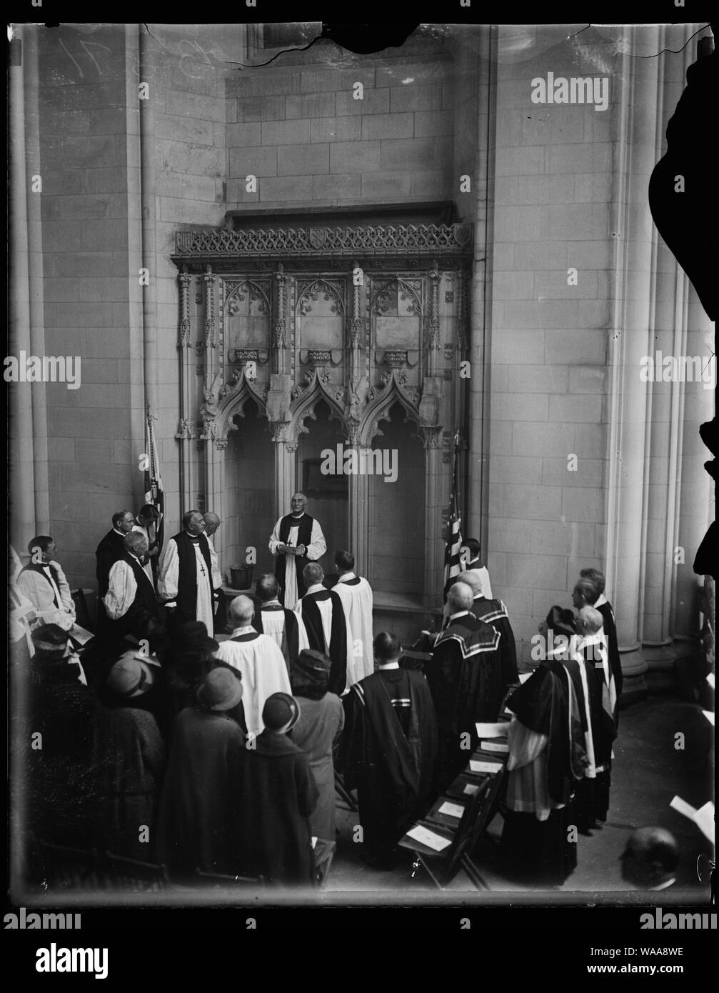 Service ceremony Black and White Stock Photos & Images - Alamy