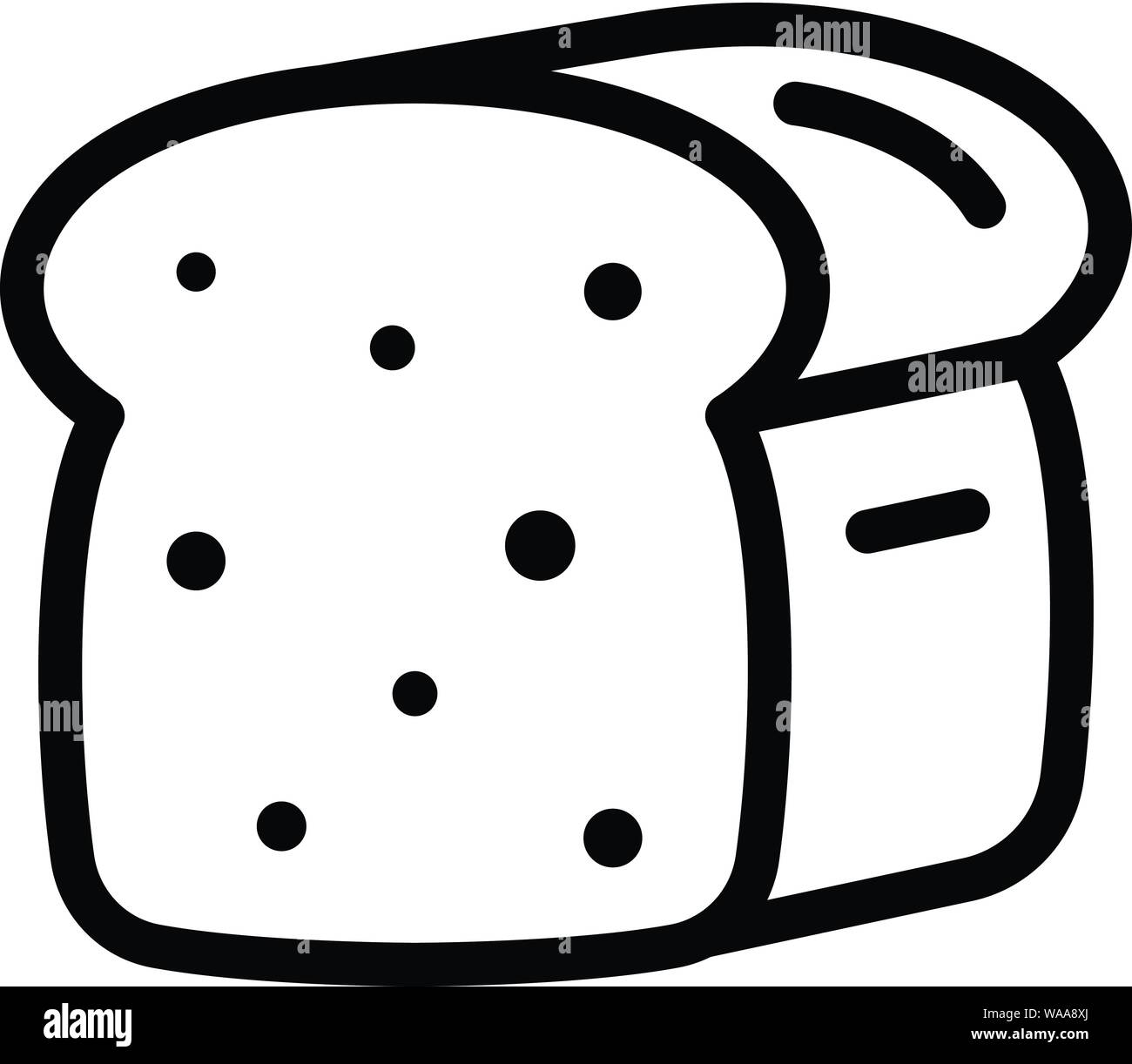 Fresh bread icon, outline style Stock Vector Image & Art - Alamy
