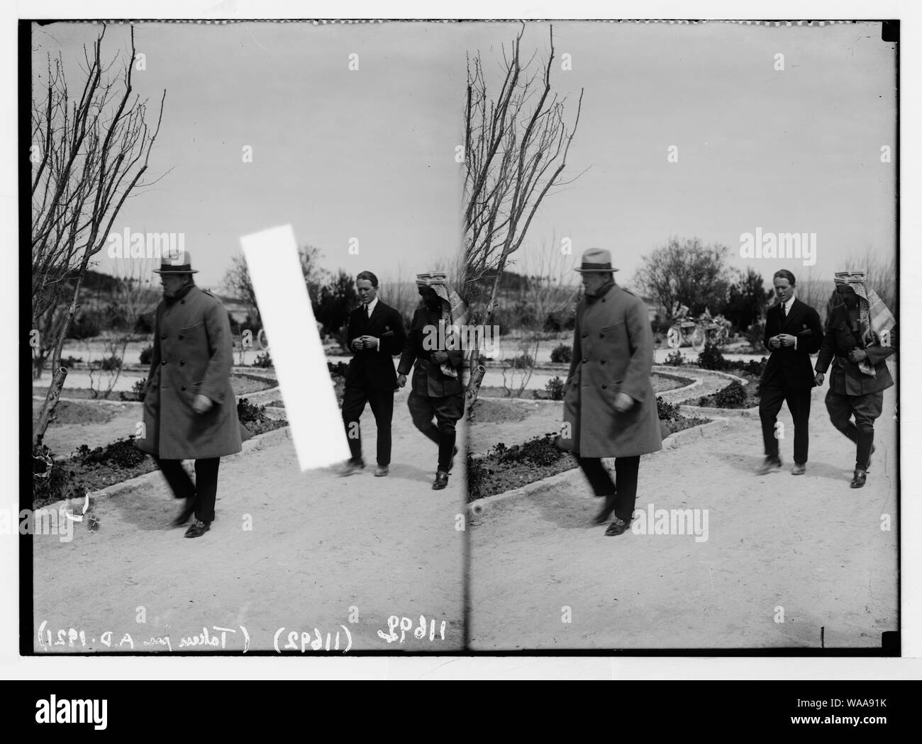 Churchill, Lawrence & the Emir Abdullah Stock Photo - Alamy