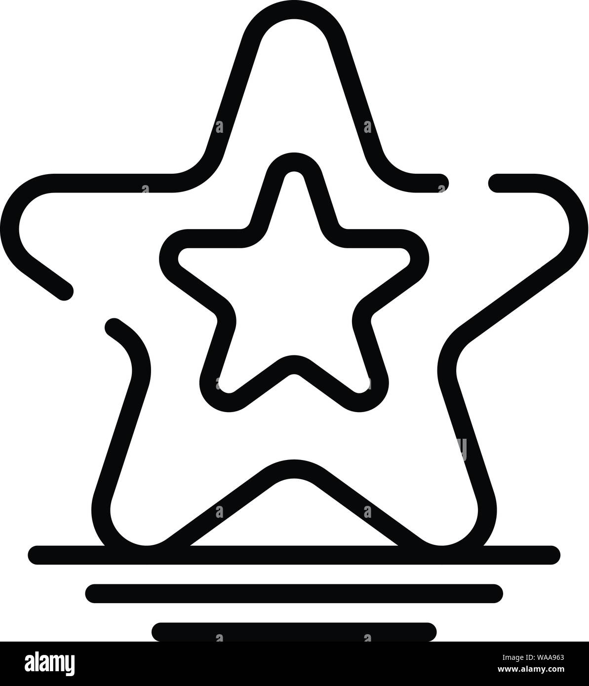 Star icon, outline style Stock Vector Image & Art - Alamy