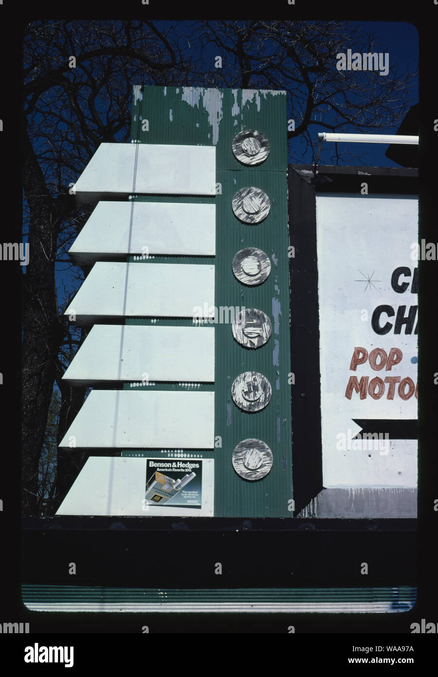 Cigarette shop sign, Woodward, Michigan Stock Photo - Alamy
