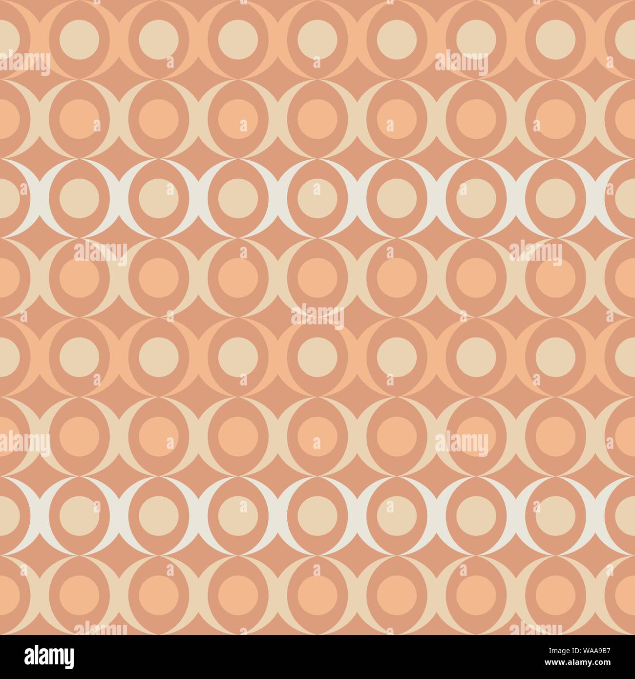 Abstract retro dotted flat seamless pattern with geometric garlands ...