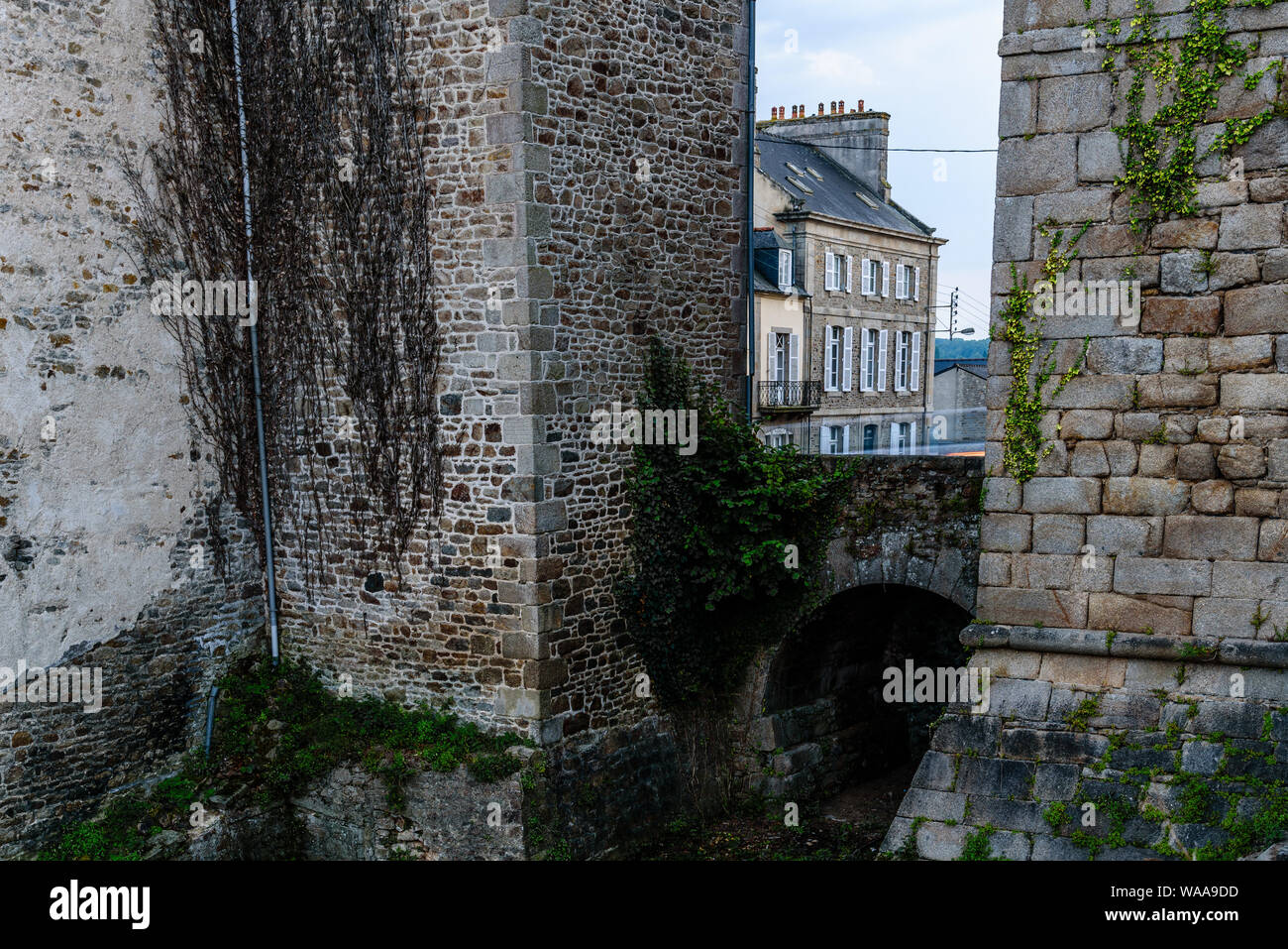 Old french village houses cobblestone hi-res stock photography and ...