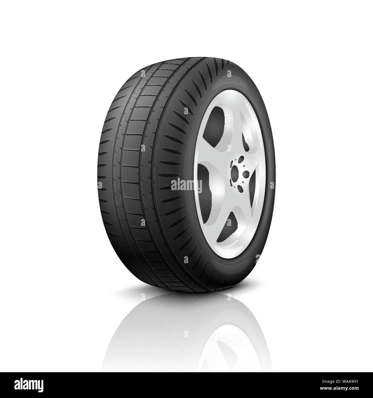 Steel rims car Stock Vector Images - Alamy