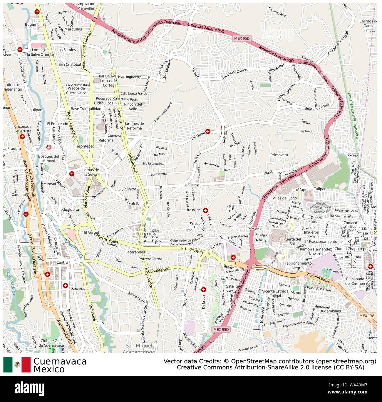 Map of potosi mexico hi-res stock photography and images - Alamy