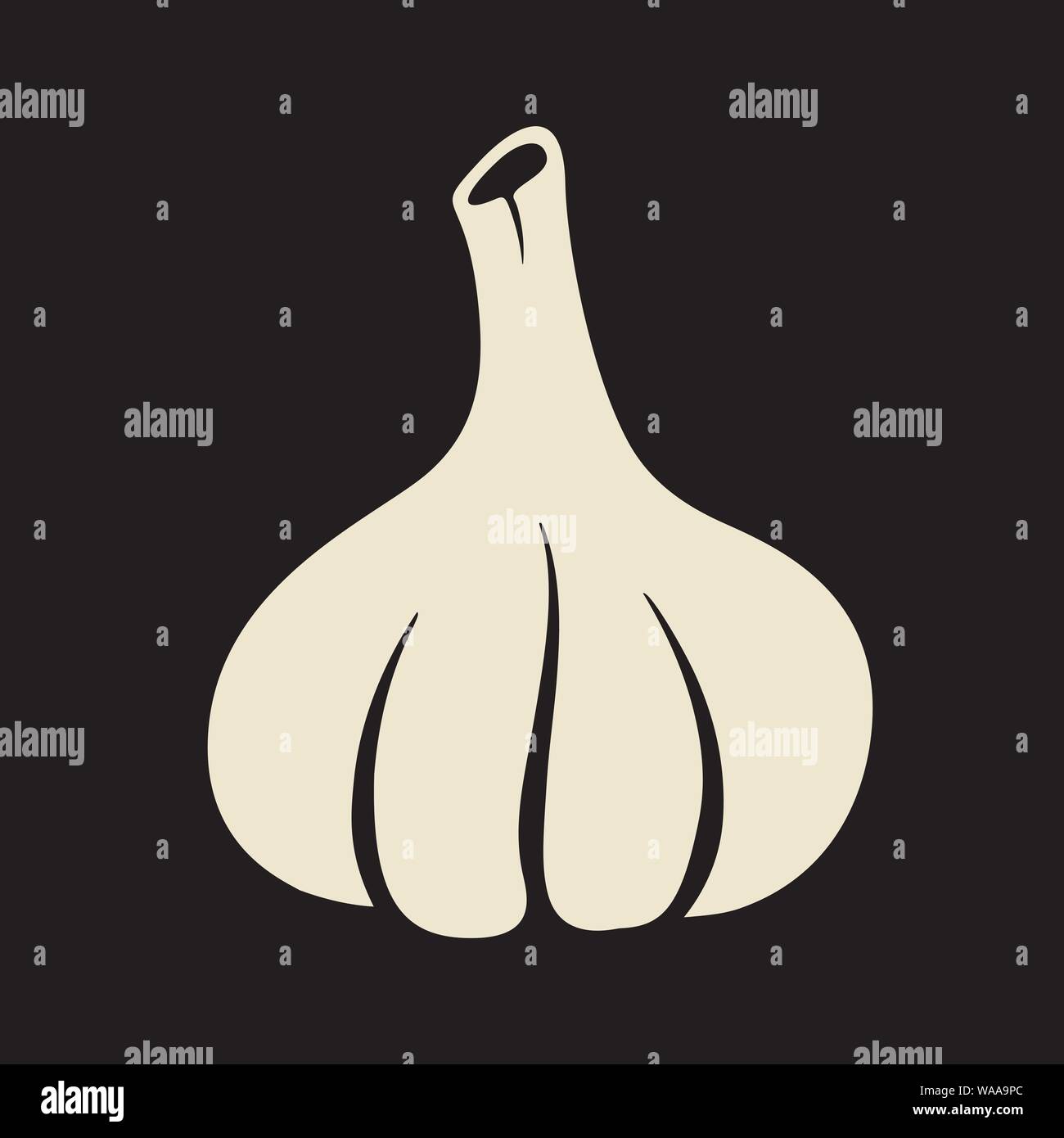 simple garlic bulb icon Stock Vector Image & Art - Alamy