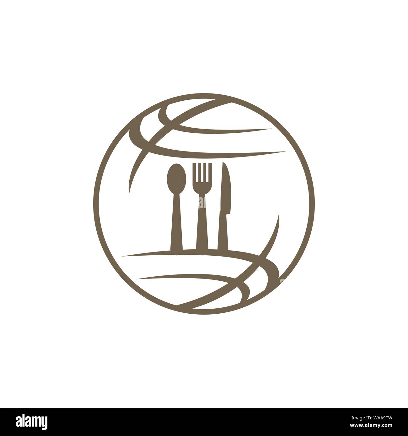 Restaurant Service Abstract Logo Template Symbol Icon Stock Vector ...