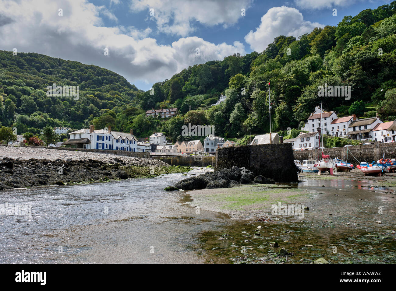 Lynmouth harbour devon hi-res stock photography and images - Alamy