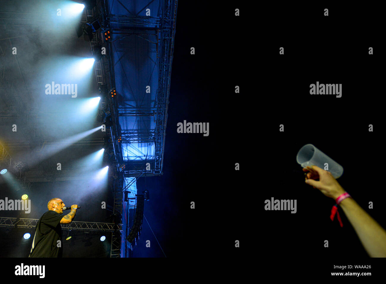 Hradec Kralove, Czech Republic. 17th Aug, 2019. Slovak raper Separ ...