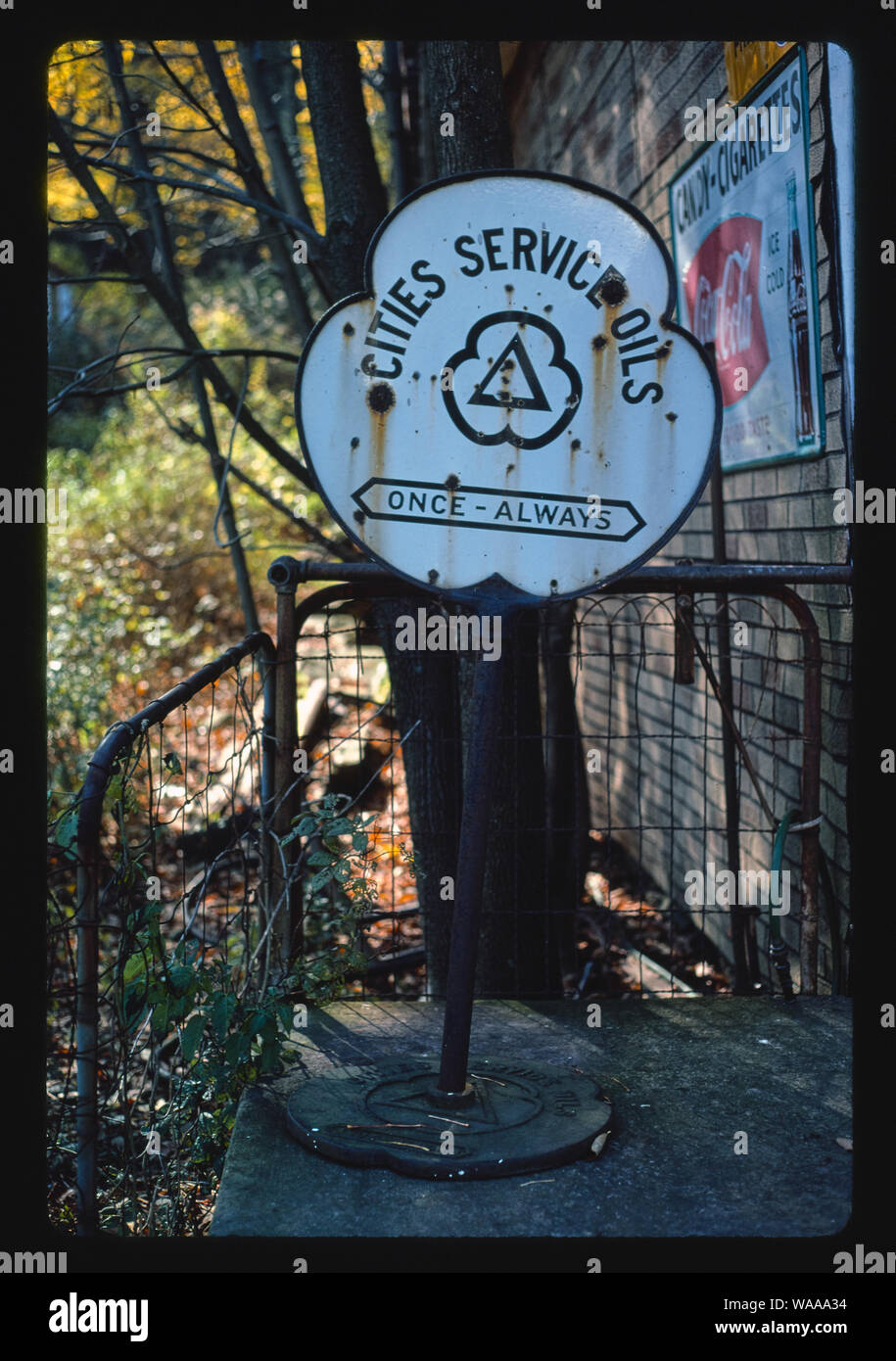 Cities Service sign, Big Indian, New York Stock Photo - Alamy