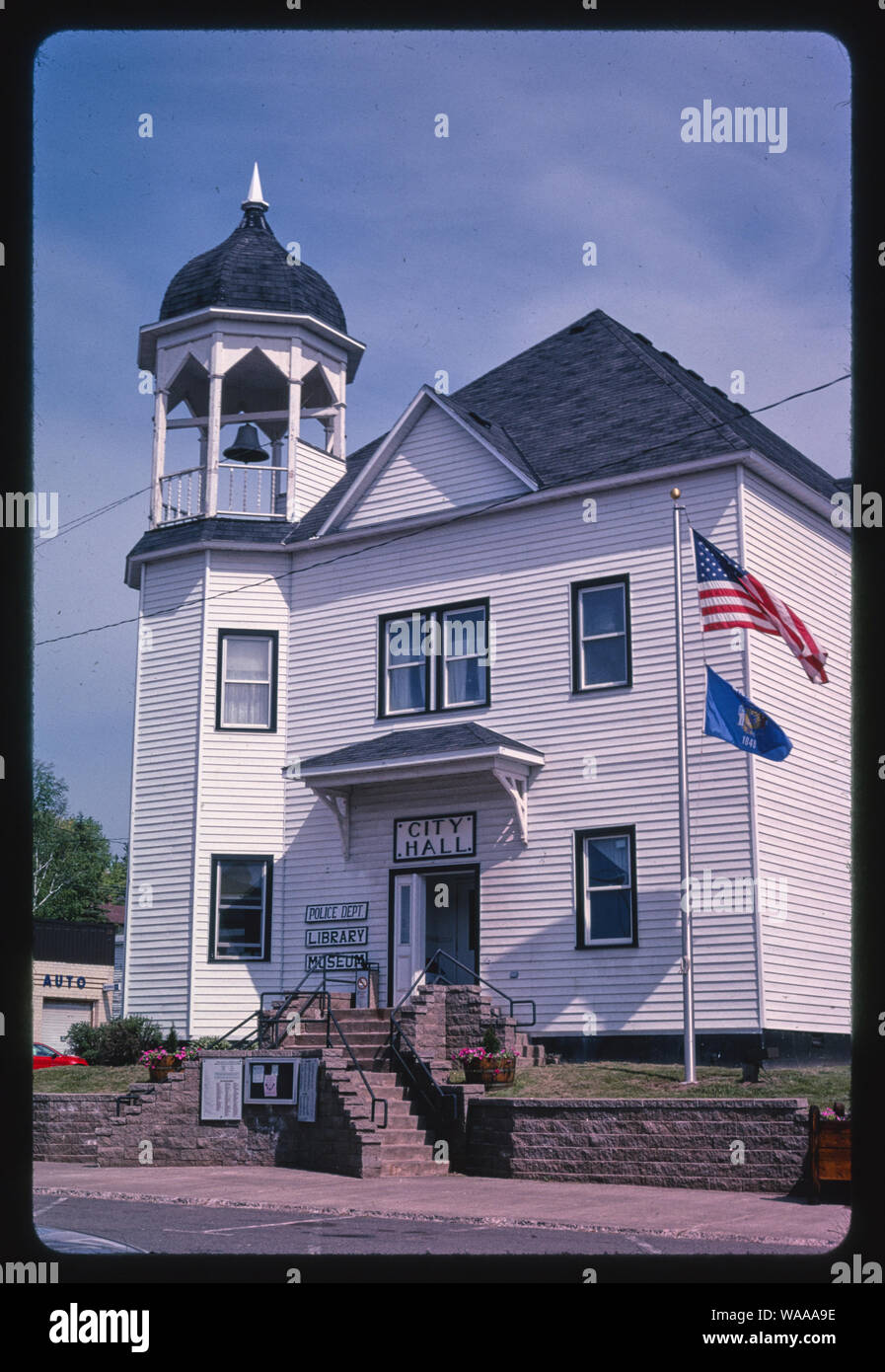 City Hall (1891), Bennett Avenue, Mellen, Wisconsin Stock Photo - Alamy
