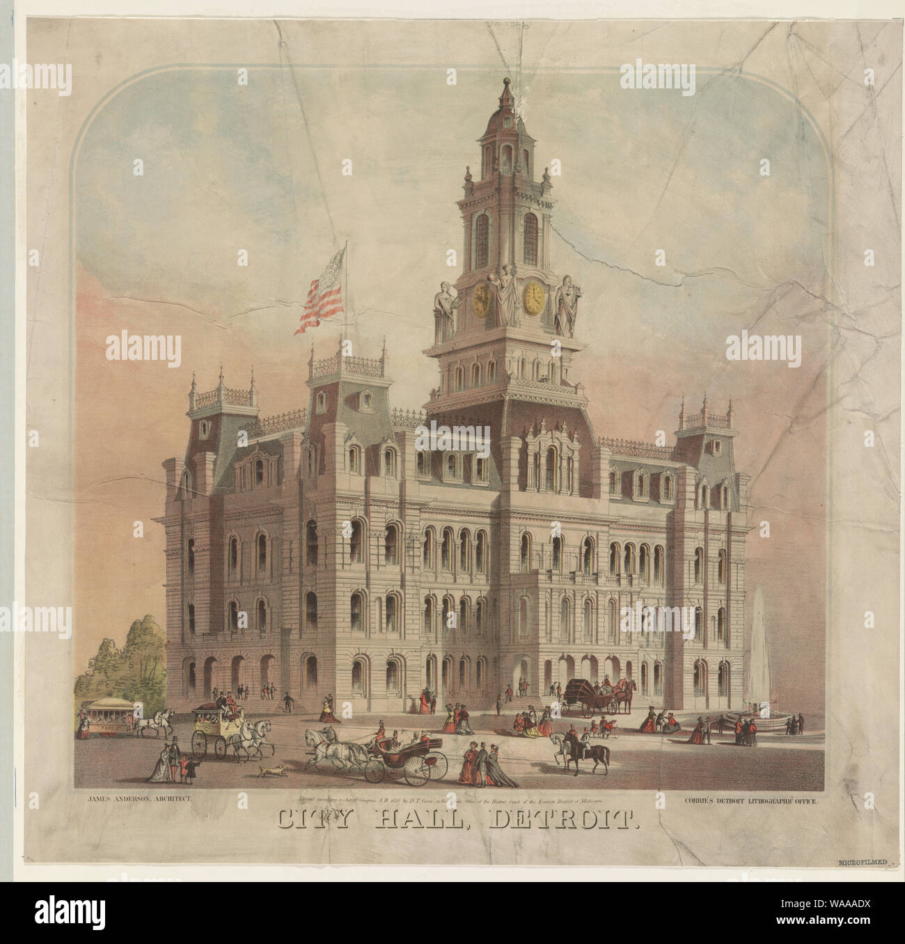 City Hall, Detroit Stock Photo - Alamy