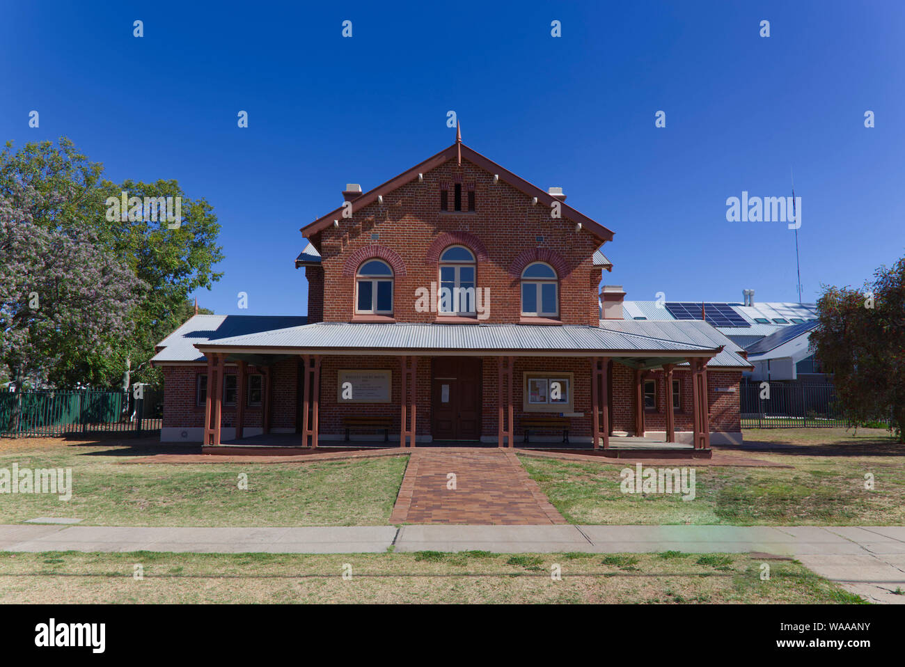 Historic Courthouse Walgett (1880) is of a Victorian Regency style and ...