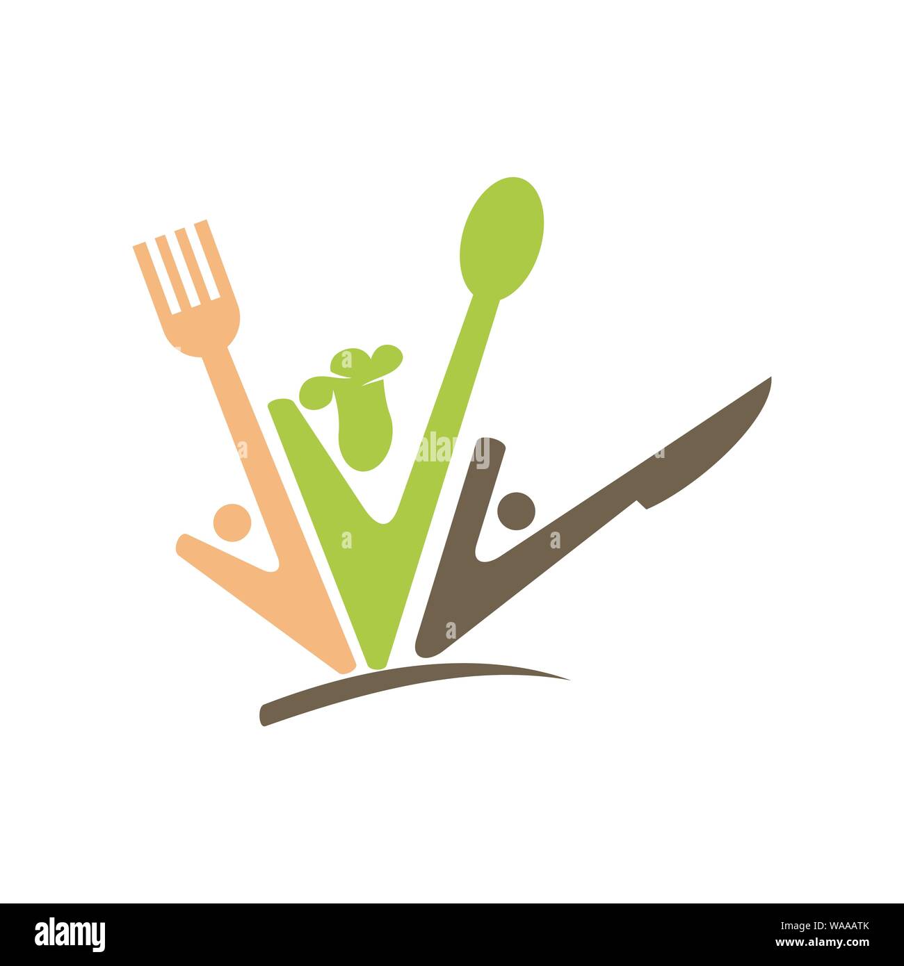 Restaurant Service Abstract Logo Template Symbol Icon Stock Vector ...