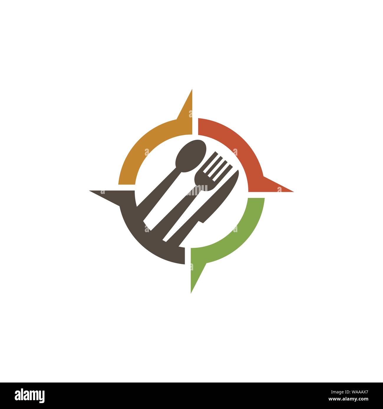 Restaurant Service Abstract Logo Template Symbol Icon Stock Vector ...