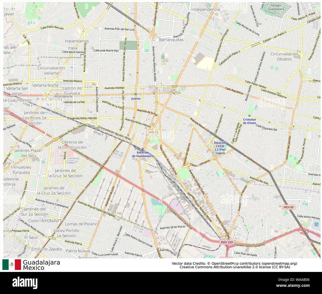 Map Of Nuevo Laredo Mexico Cut Out Stock Images & Pictures - Alamy