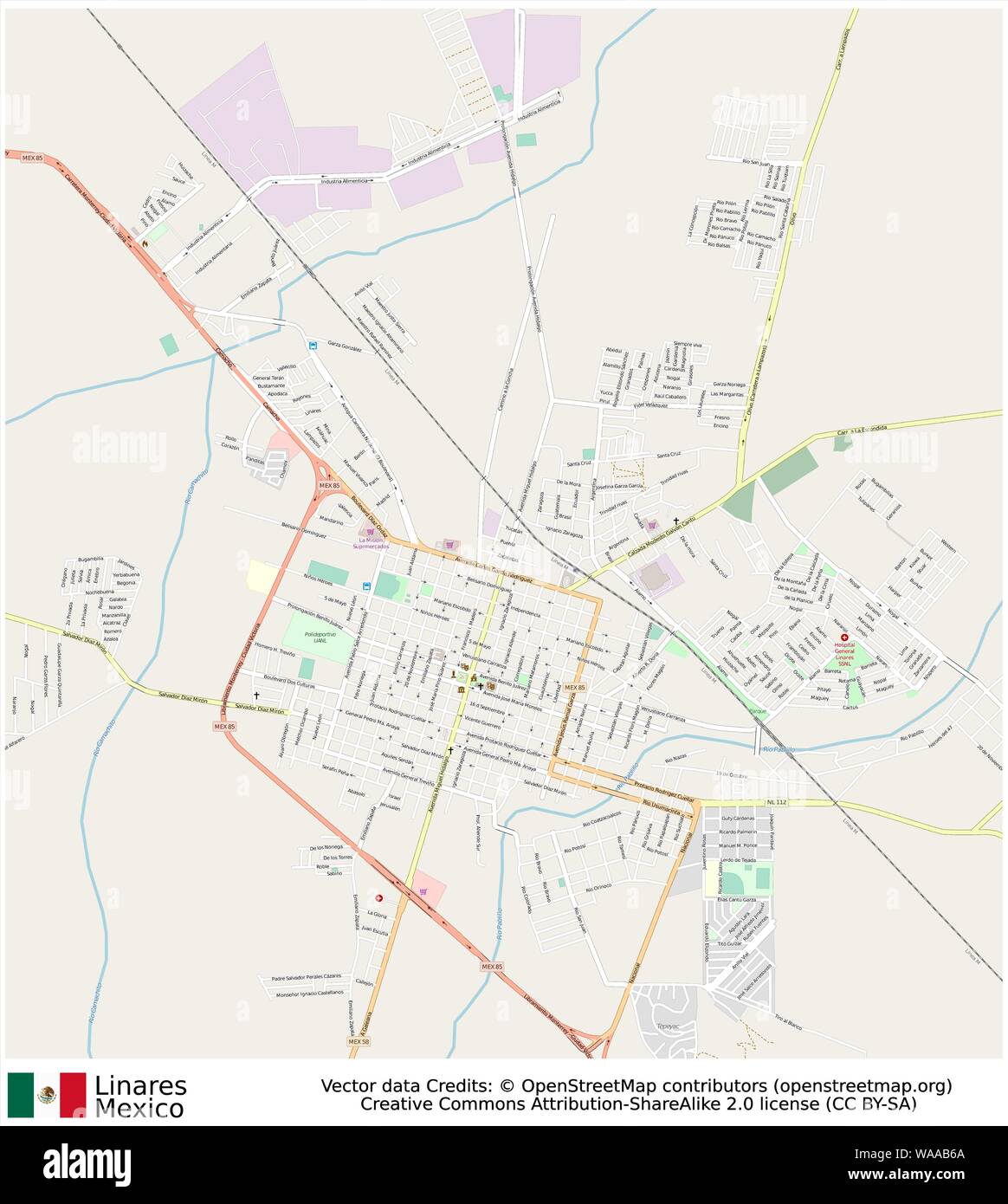 Map Of Matamoros Mexico High Resolution Stock Photography and Images ...