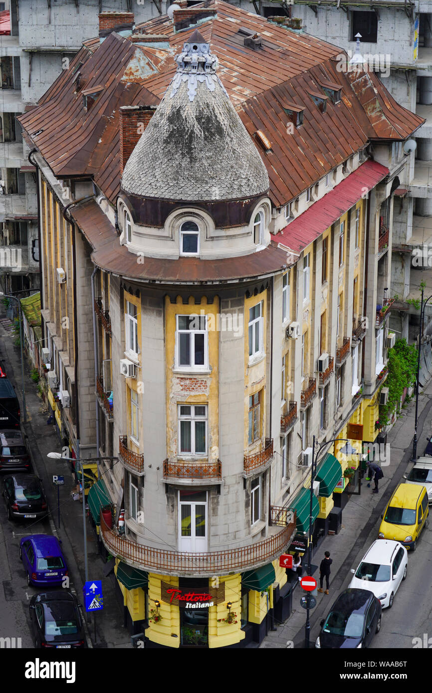 Bucharest, Romania architecture, street scene and cityscape Stock Photo ...
