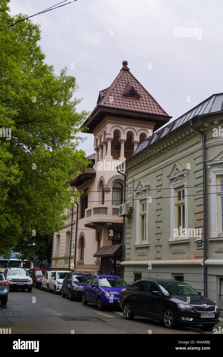 Bucharest, Romania architecture, street scene and cityscape Stock Photo ...