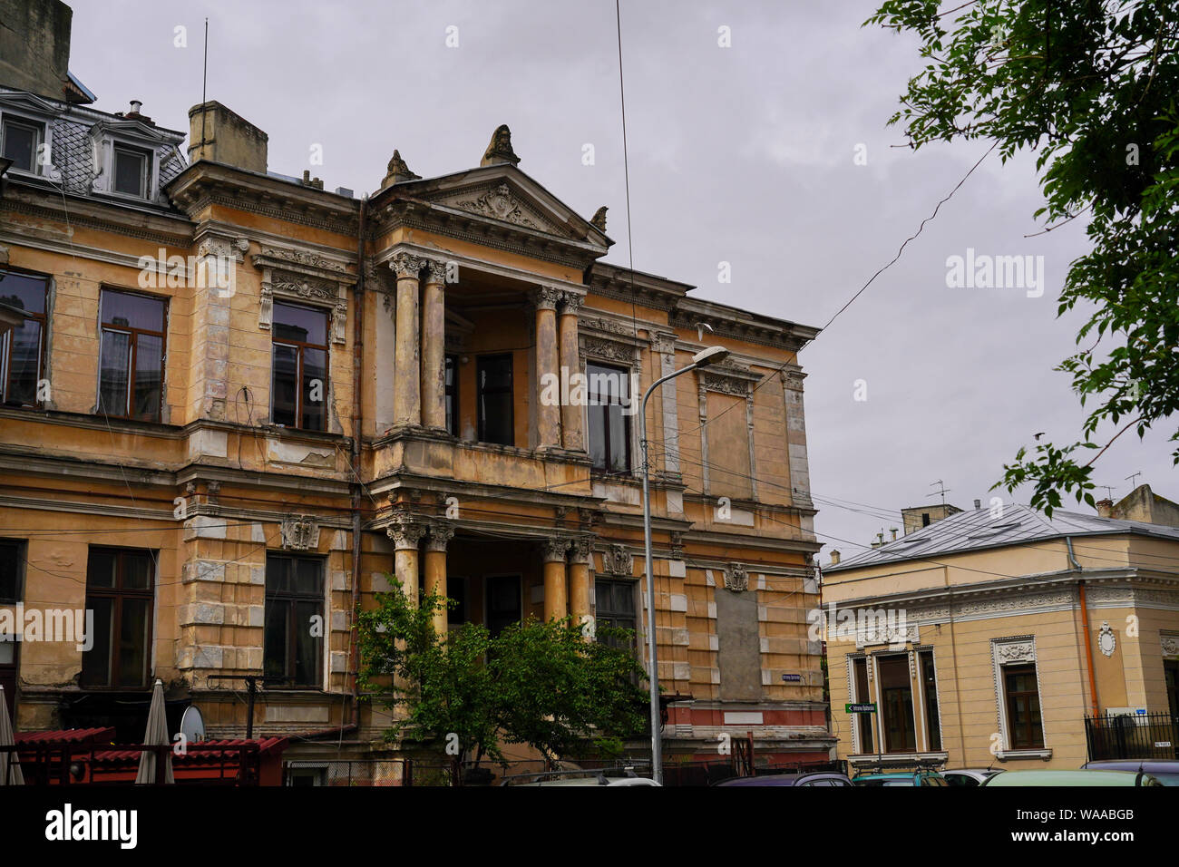 Bucharest, Romania architecture, street scene and cityscape Stock Photo ...