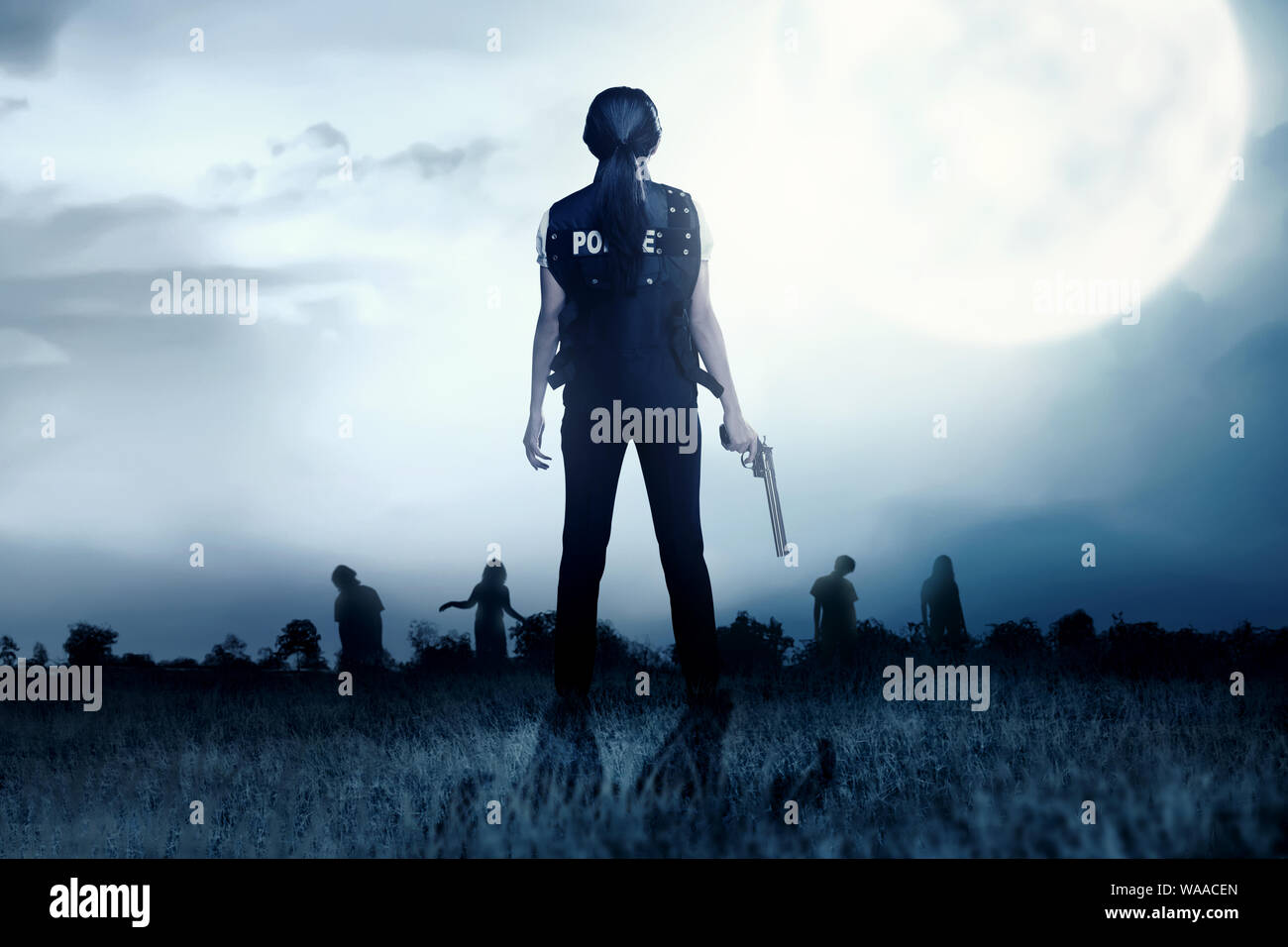 Zombie police hi-res stock photography and images - Alamy