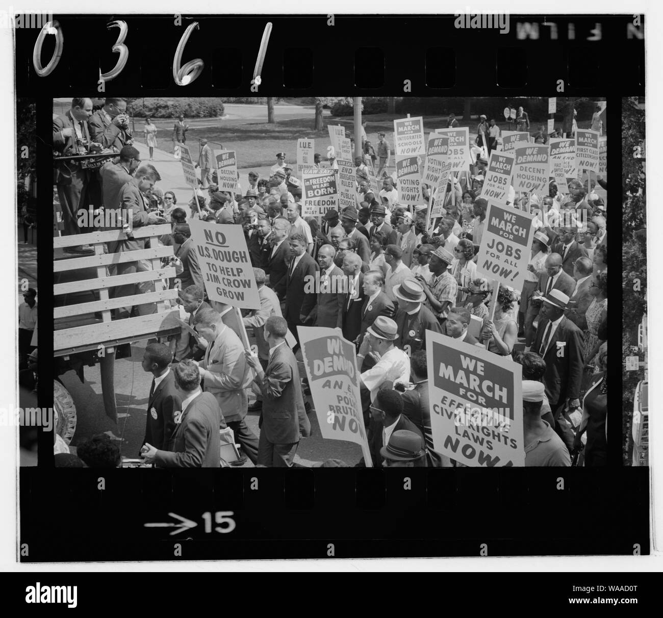 Civil rights march on Wash[ington], D.C.; English: Photograph showing ...
