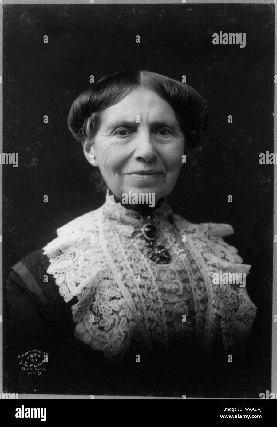 Clara Barton, head-and-shoulders portrait, facing front Stock Photo - Alamy
