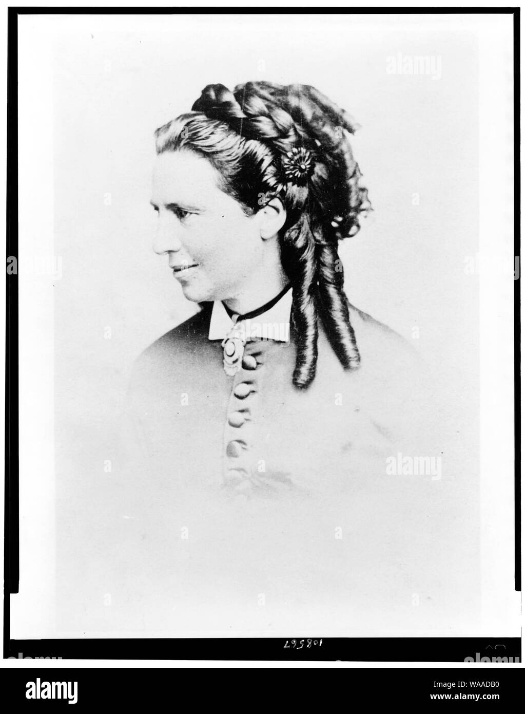 Clara Barton, head-and-shoulders portrait, facing left Stock Photo - Alamy