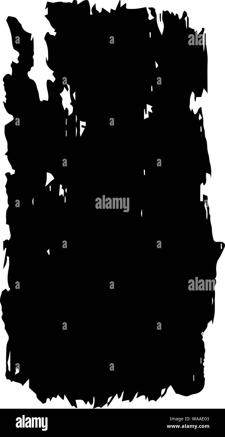 This is a illustration of hand-drawn short thick brush vertical line ...