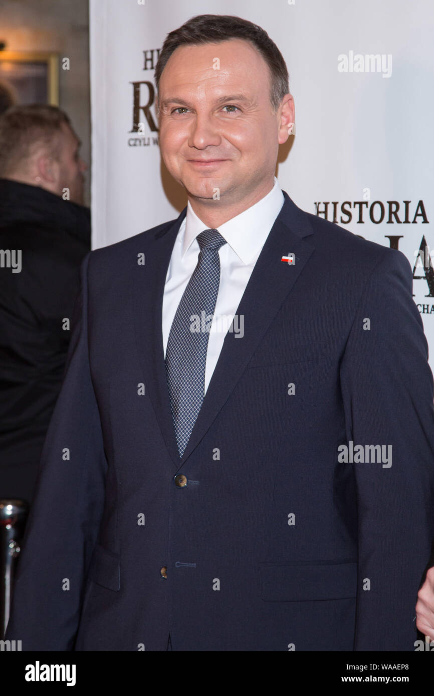 February 29, 2016. Andrzej Duda during official premiere of the ...