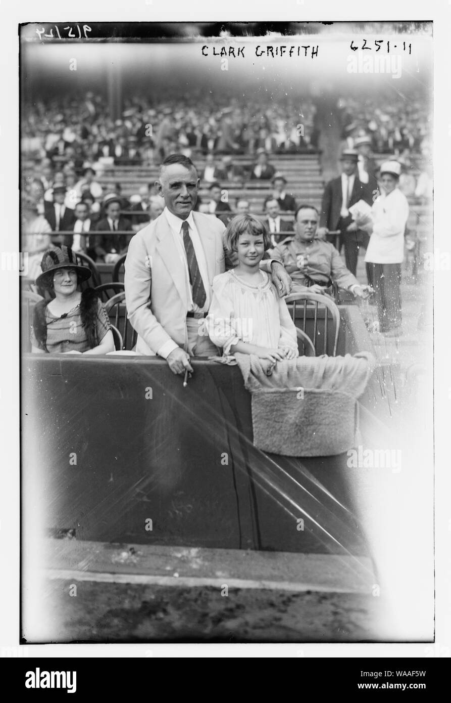 Clark Griffith, owner, Washington AL (baseball Stock Photo - Alamy