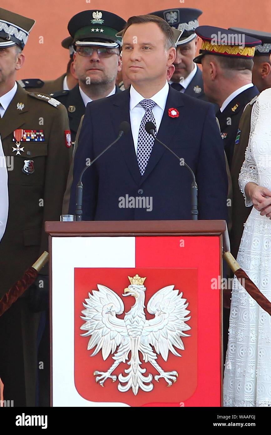 May 03, 2018 Warsaw, Poland. Constitution Day in Poland. Pictured ...